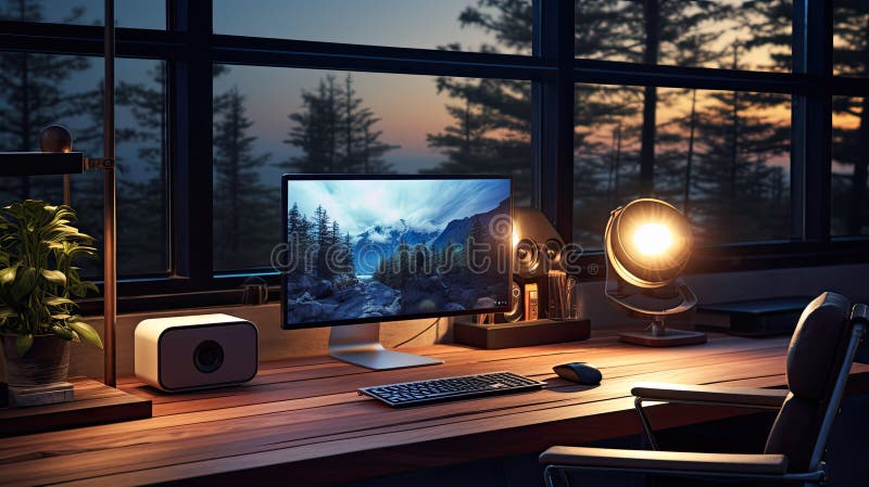 Soft cozy computer stock illustration. Illustration of cushioned ...