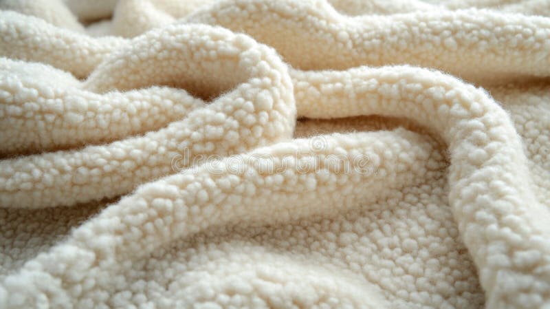 Soft Cream Colored Fleece Fabric Texture Stock Illustration ...