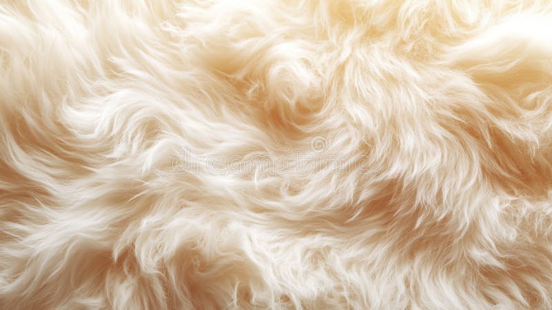 Soft Cream Colored Fur Texture Background Stock Illustration ...