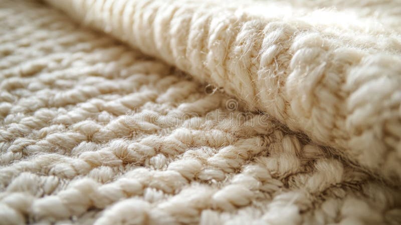 Soft Cream Colored Knitted Textile Fabric Texture Stock Illustration ...