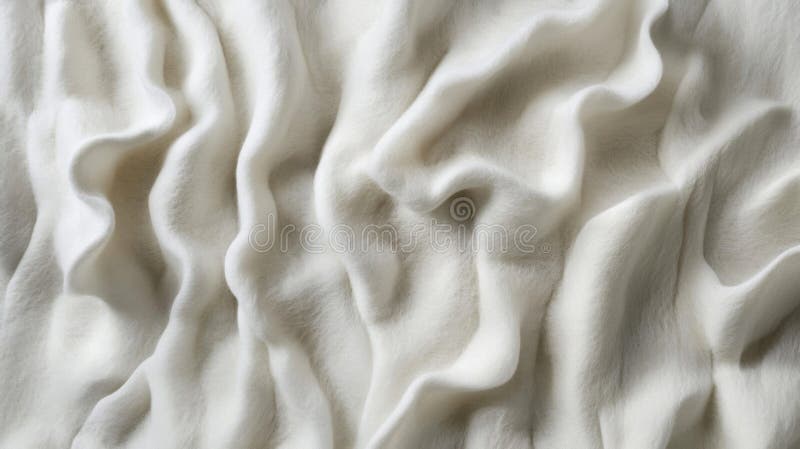 Soft Cream Fabric Draped Texture Background Stock Illustration ...
