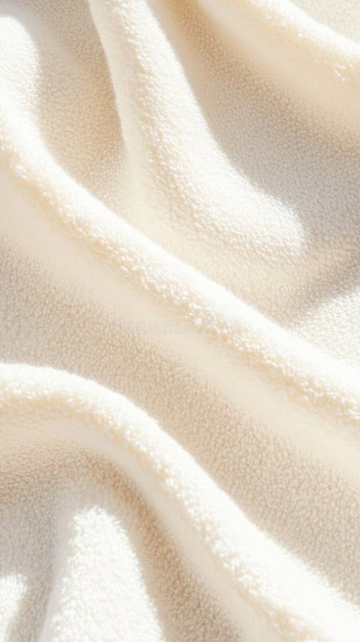 Soft Cream Fleece Texture Background for Cozy and Warm Design Projects ...
