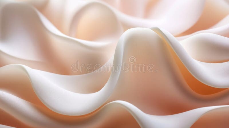 Soft Cream Waves Abstract Background Texture Stock Illustration ...