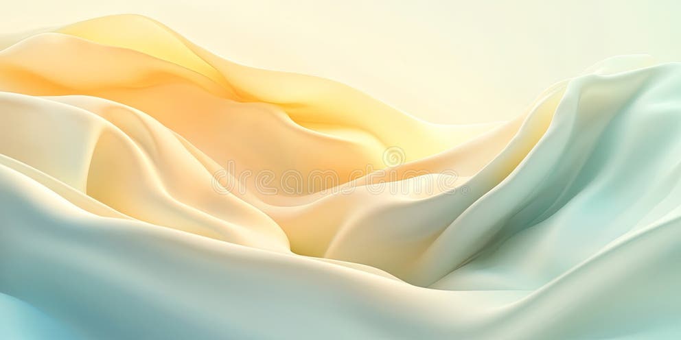 Soft Creamy Light Yellow Gradient Background Stock Illustration ...