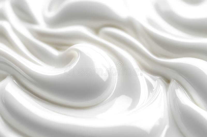 Soft, Creamy Swirls with a Glossy Texture Showcase a Minimalistic ...