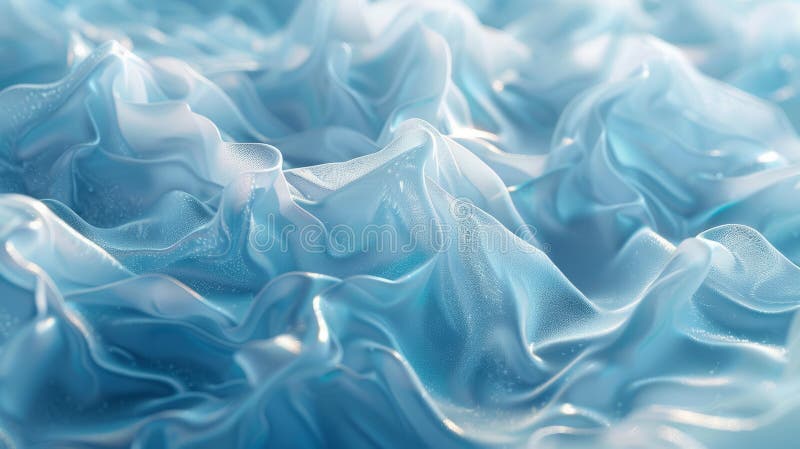 Light Blue Fabric Waves Captured in Soft Focus during Daylight Stock ...