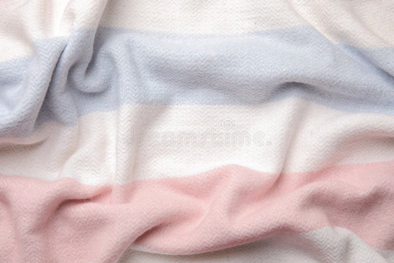 Soft Crumpled Striped Plaid As Background, Top View Stock Photo - Image ...