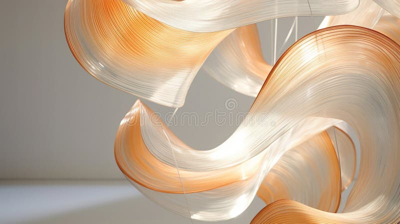 Soft Curved Surface Formed by Arrangement of Glass Filaments Stock ...