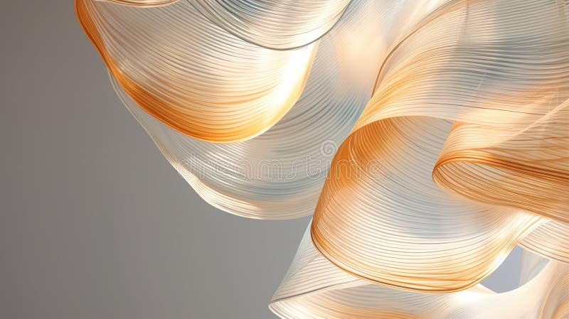 Soft Curved Surface Formed by Arrangement of Glass Filaments Stock ...