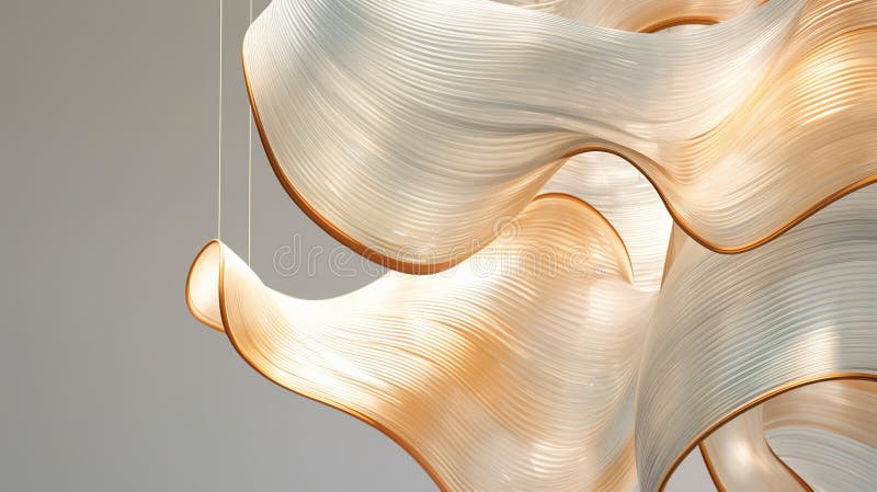 Soft Curved Surface Formed by Arrangement of Glass Filaments Stock ...