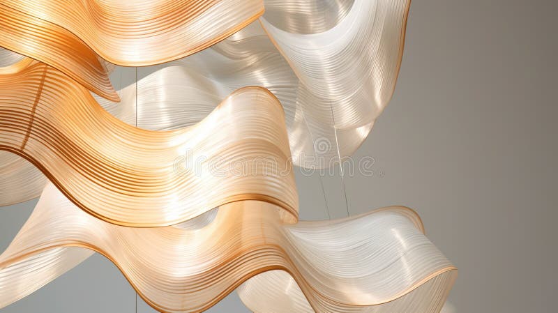 Soft Curved Surface Formed by Arrangement of Glass Filaments Stock ...