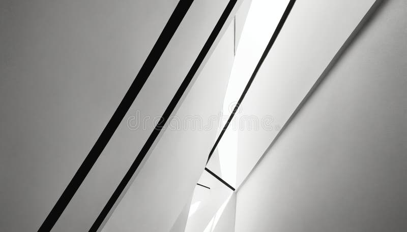 A Minimalist Geometric Design Showcasing Angular Shadows and Soft ...