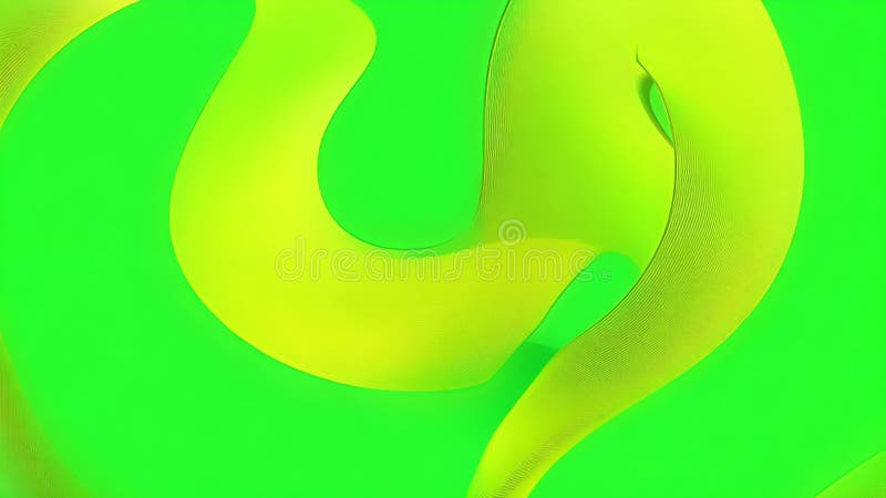 Soft Curves and Swirls Creating a Mesmerizing Flow Pattern. Green ...