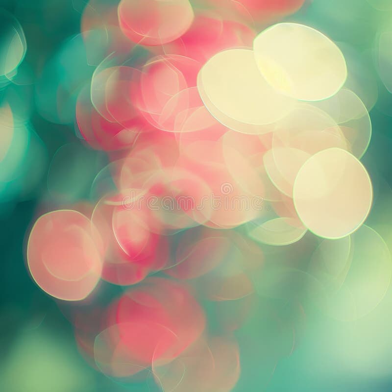 Soft Delicate Bokeh Background in Dusty Rose, Light Turquoise, and ...