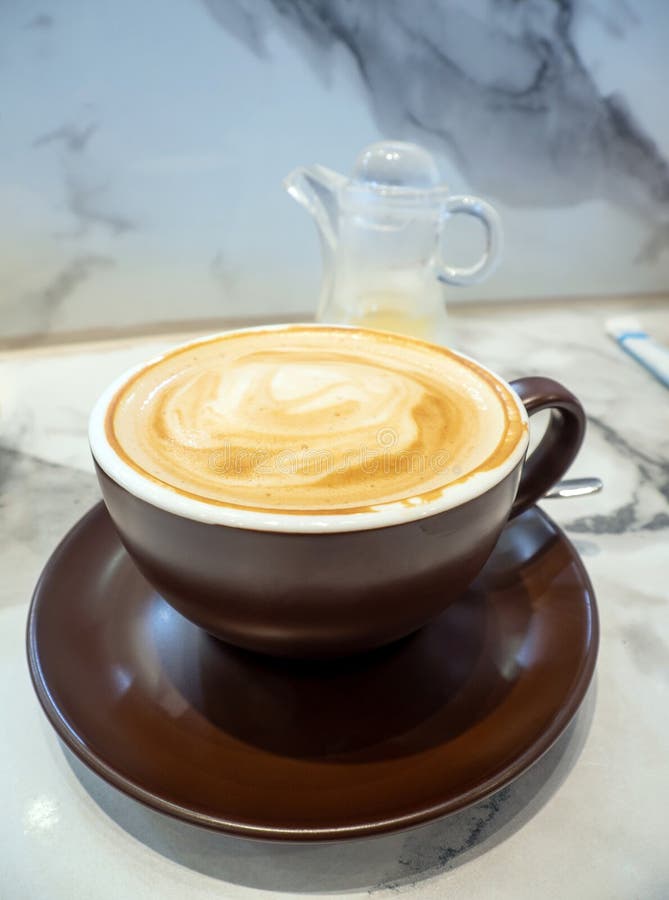 Soft and Delicate Milk Froth in a Cup of Coffee Stock Photo - Image of ...