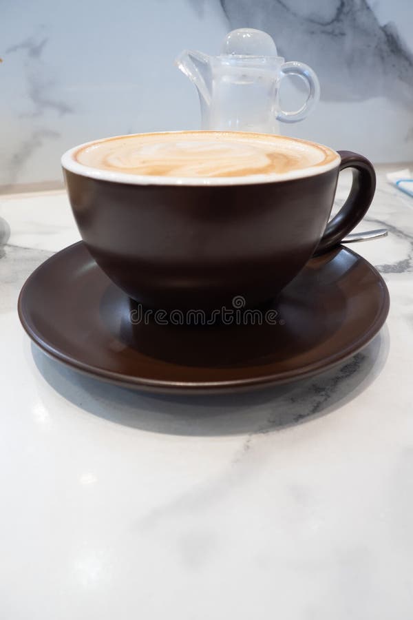 Soft and Delicate Milk Froth in a Cup of Coffee Stock Photo - Image of ...
