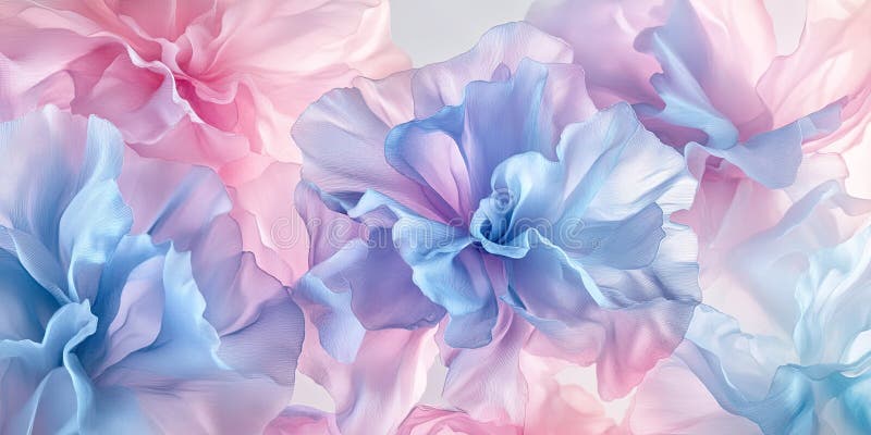 Soft Delicate Pastel Floral Pattern with Watercolor Details and ...