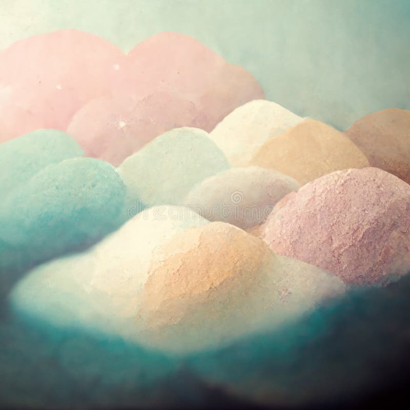 Soft Delicate Pastel Powder Abstract Background Stock Illustration ...