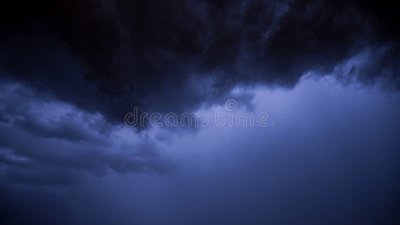 Soft Dense Nighttime Storm Clouds Float Across the Sky Stock Image ...