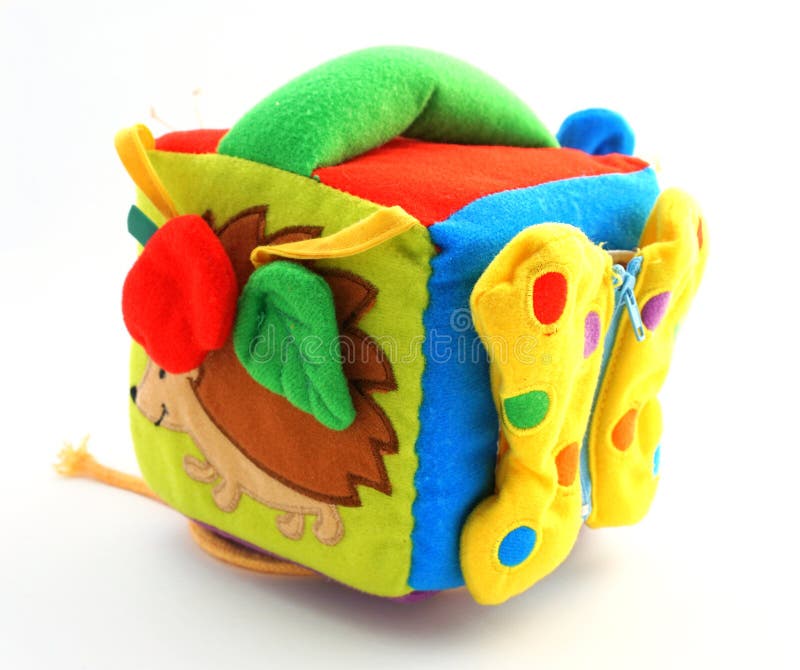 The soft developing cube. stock image. Image of felt - 128846305