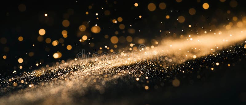 Soft Diffused Dust Particles Create a Gentle Atmosphere Against a Dark ...