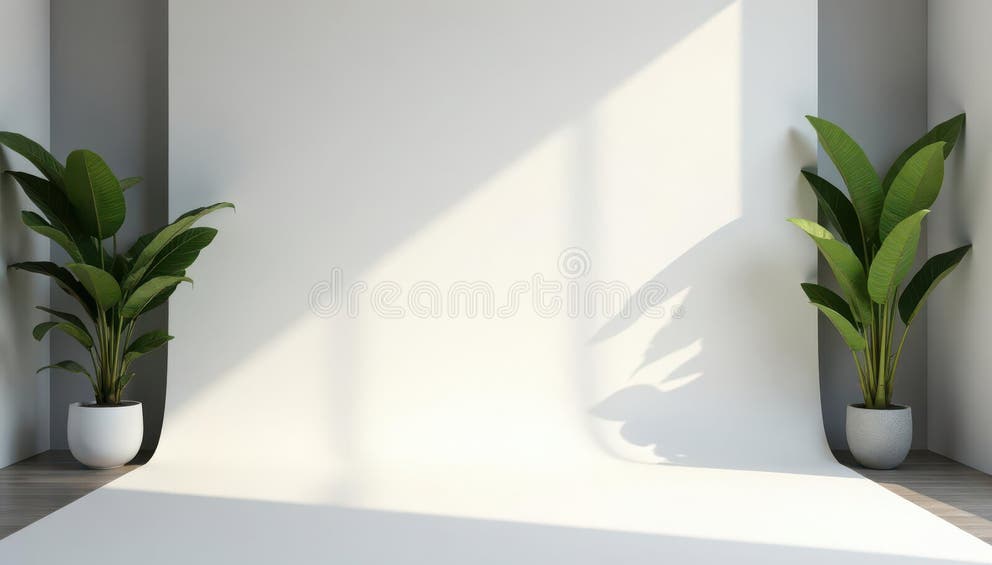 Soft, Diffused Light Illuminates Pristine White Backdrop, Cleanliness ...