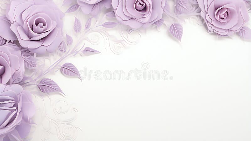 Soft Diffused Rose Pattern Frame for Website Greetings Card Invitation ...