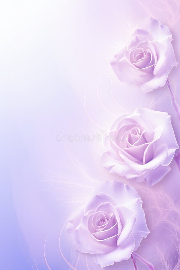 Soft Diffused Rose Pattern Frame for Website Greetings Card Invitation ...