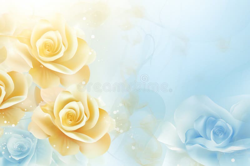 Soft Diffused Rose Pattern Frame for Website Greetings Card Invitation ...
