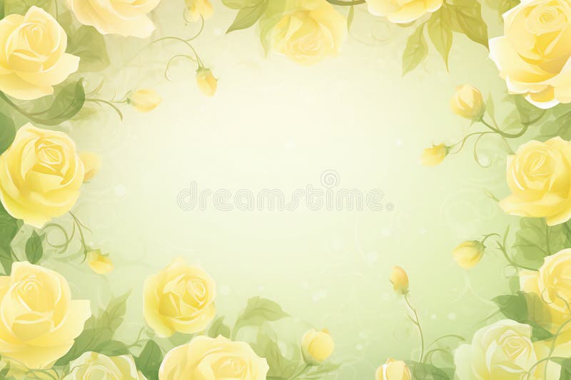Soft Diffused Rose Pattern Frame for Website Greetings Card Invitation ...