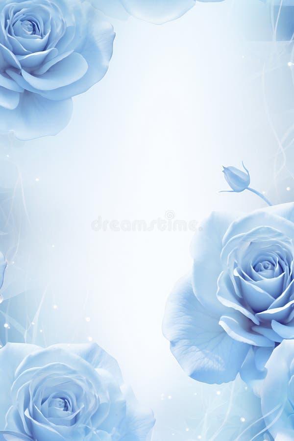 Soft Diffused Rose Pattern Frame for Website Greetings Card Invitation ...