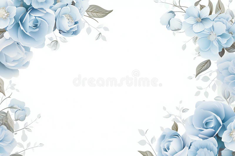 Soft Diffused Rose Pattern Frame for Website Greetings Card Invitation ...