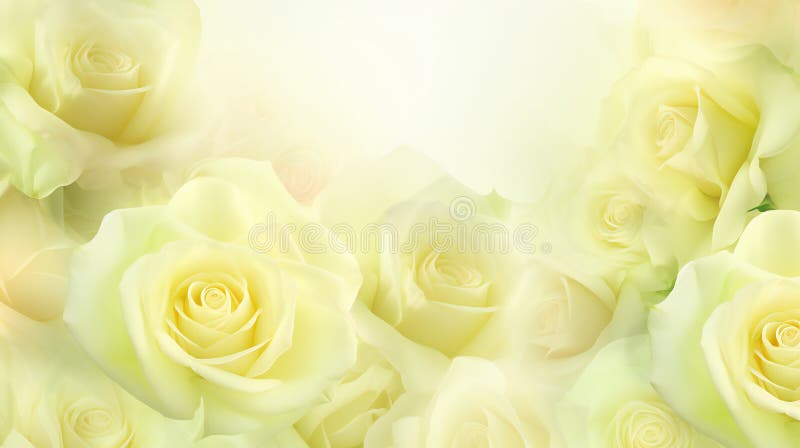 Soft Diffused Rose Pattern Frame for Website Greetings Card Invitation ...