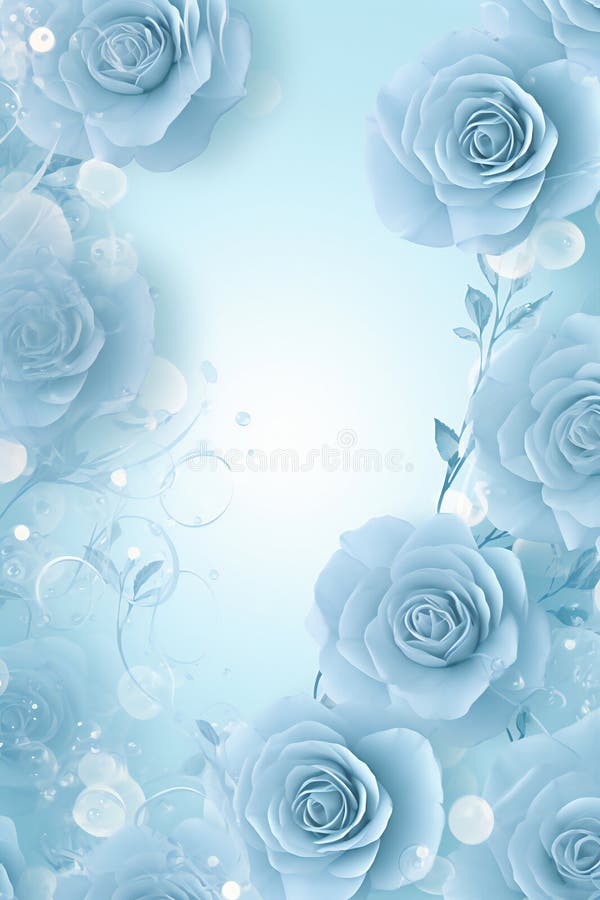 Soft Diffused Rose Pattern Frame for Website Greetings Card Invitation ...