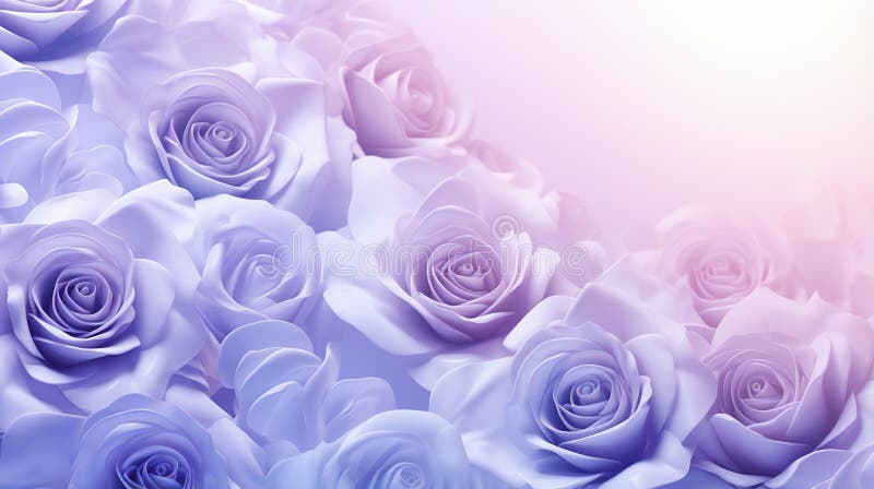 Soft Diffused Rose Pattern Frame for Website Greetings Card Invitation ...