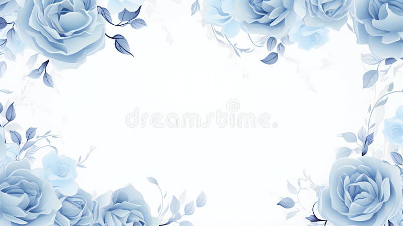 Soft Diffused Rose Pattern Frame for Website Greetings Card Invitation ...