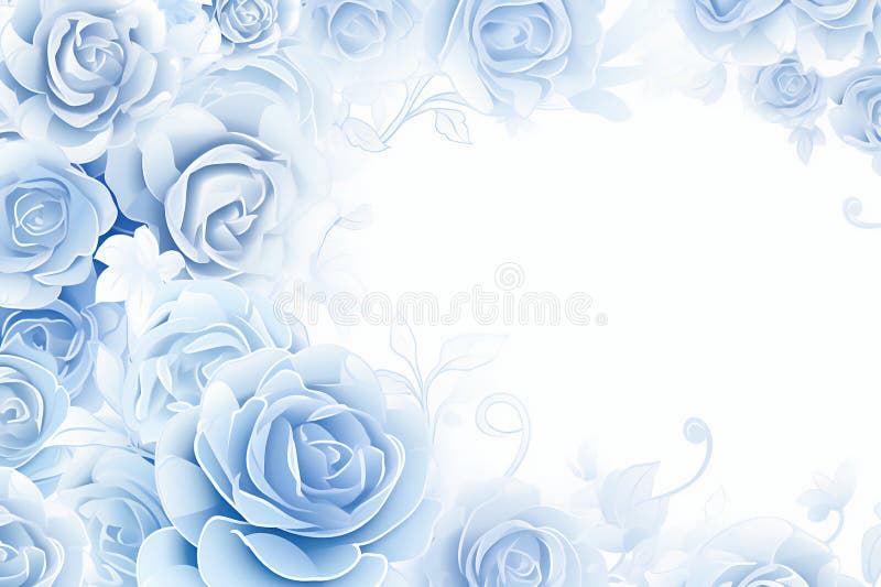 Soft Diffused Rose Pattern Frame for Website Greetings Card Invitation ...