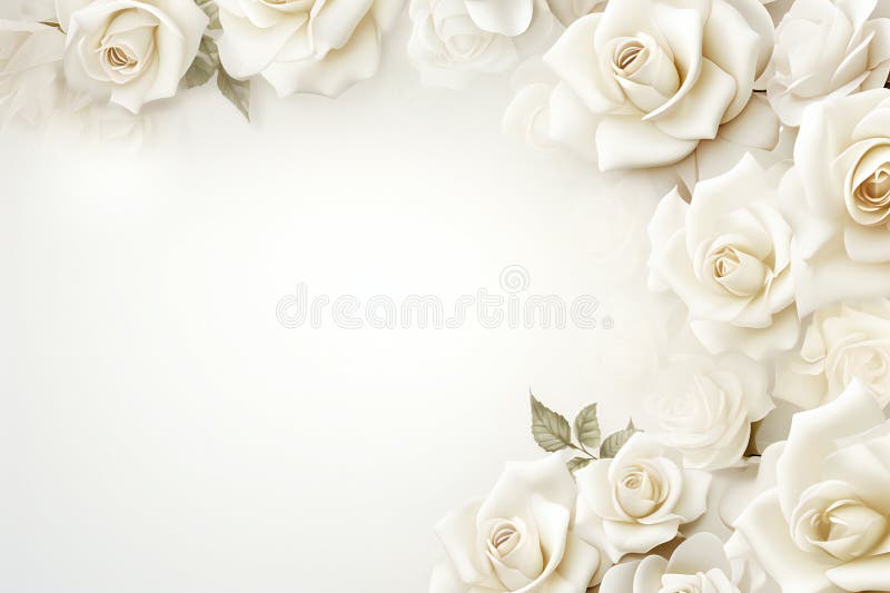 Soft Diffused Rose Pattern Frame for Website Greetings Card Invitation ...