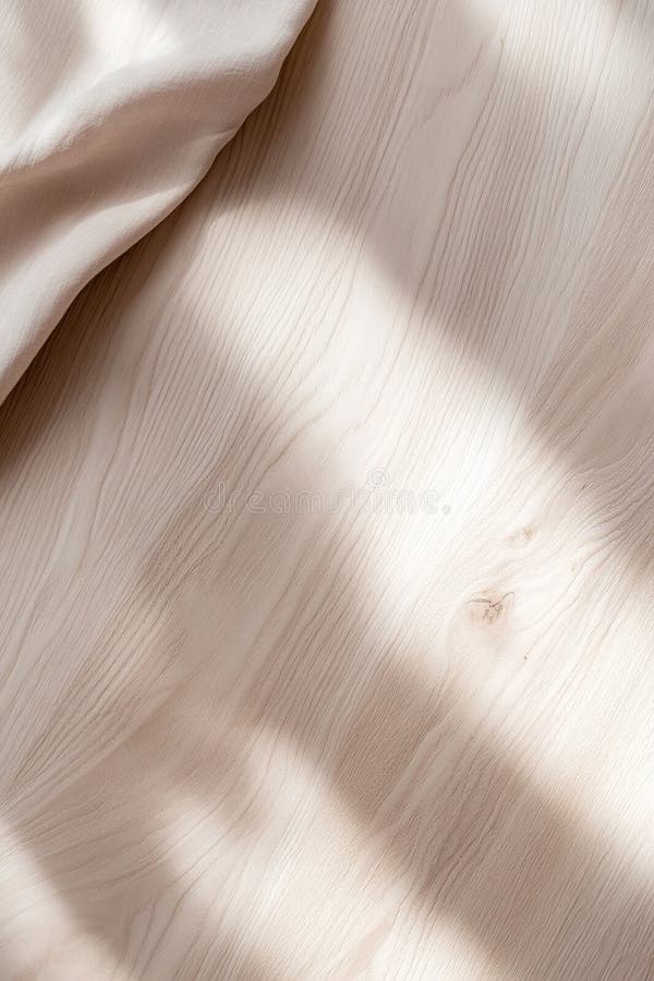 Soft, Diffused Warm Light Enhances the Smooth Light Oak Wood Texture ...