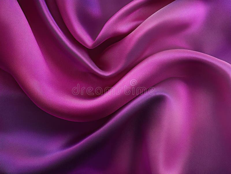 Soft, Draped Pink Satin Fabric with a Gradient Effect Stock Photo ...
