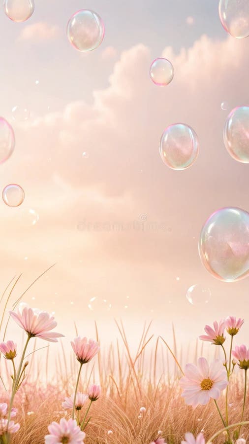 Soft Dreamy Aesthetic Background for Elegant and Serene Designs Stock ...