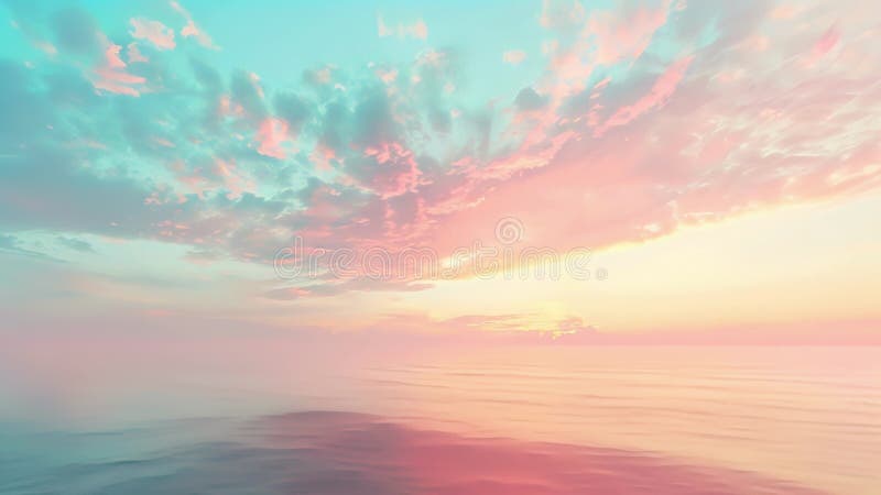 A Soft Dreamy Gradient of Pastel Colors Forms the Perfect Sunset ...