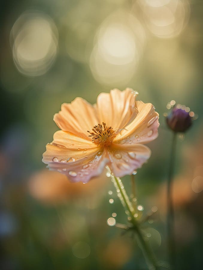 Soft and Dreamy Macro Bloom in Pastel Colors with Natural Light. Stock ...