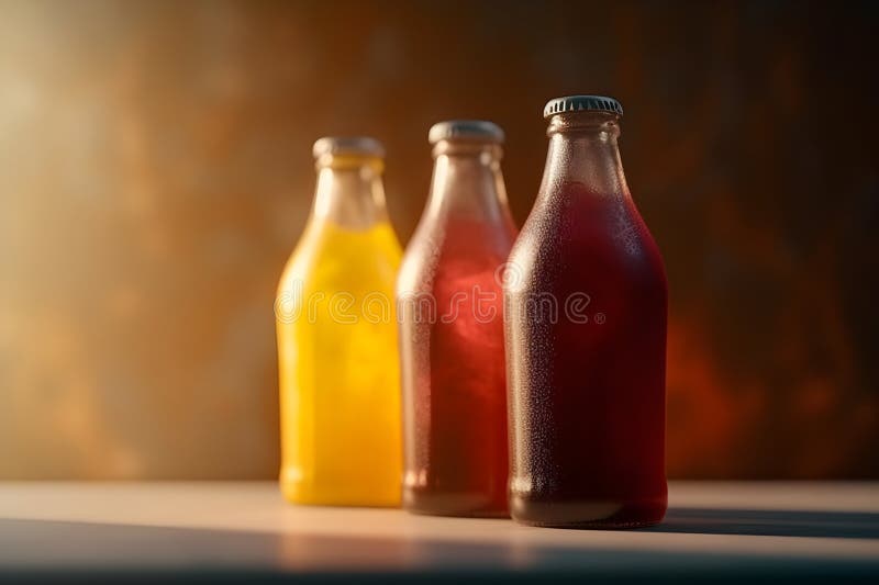 Soft Drink Based on Soda, Different Colors. with Generative AI ...