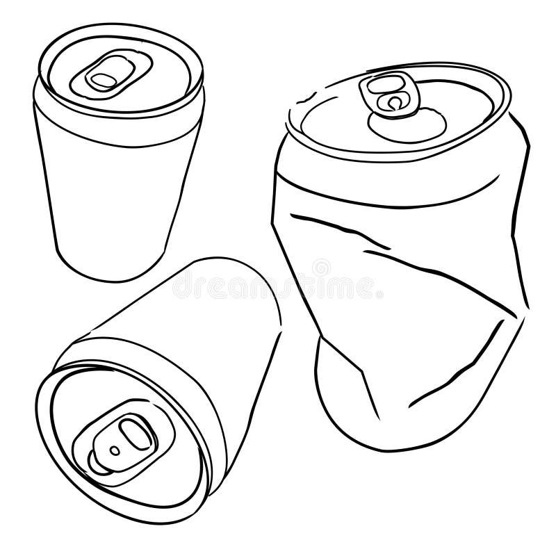 Simple Uht Softdrink, Vector Hand Draw Sketch, Set 4 Stock Vector ...