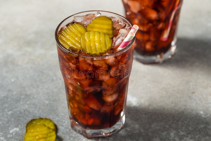 Soft Drink Cola with Pickles Stock Photo - Image of caffeine, sweet ...