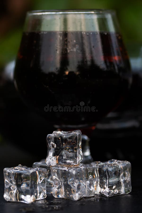 Soft Drink Mix Ice in Glass Stock Photo - Image of aerated, drink ...