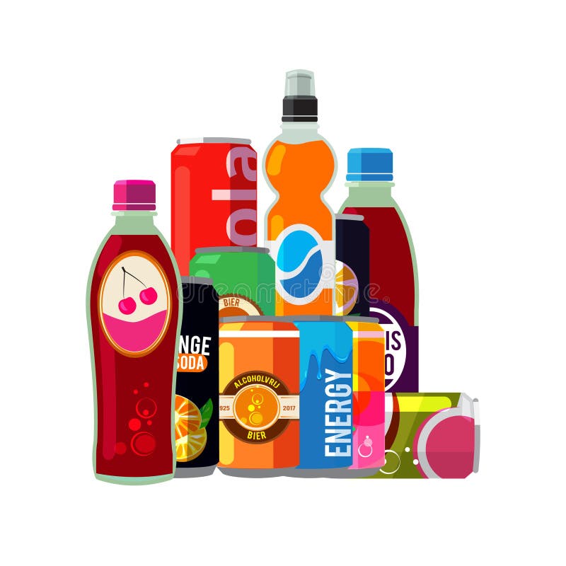 Soft Drinks. Liquid Snacks with Sugar Soda Drinks Stock Vector ... Soft Drinks. Liquid Snacks with Sugar Soda Drinks Stock Vector ...