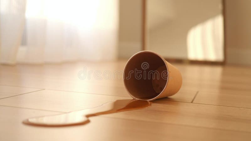 Liquid Spilled on a Floor , Stock Video - Video of transparent, fall ...
