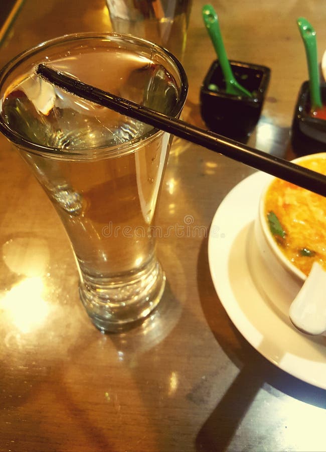 Soft Drinks of Nice Glasses it& X27;s Cool Stock Image - Image of ...